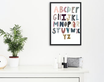 Check Pattern A-Z Posters Digital Download 90's Inspired Classroom ...