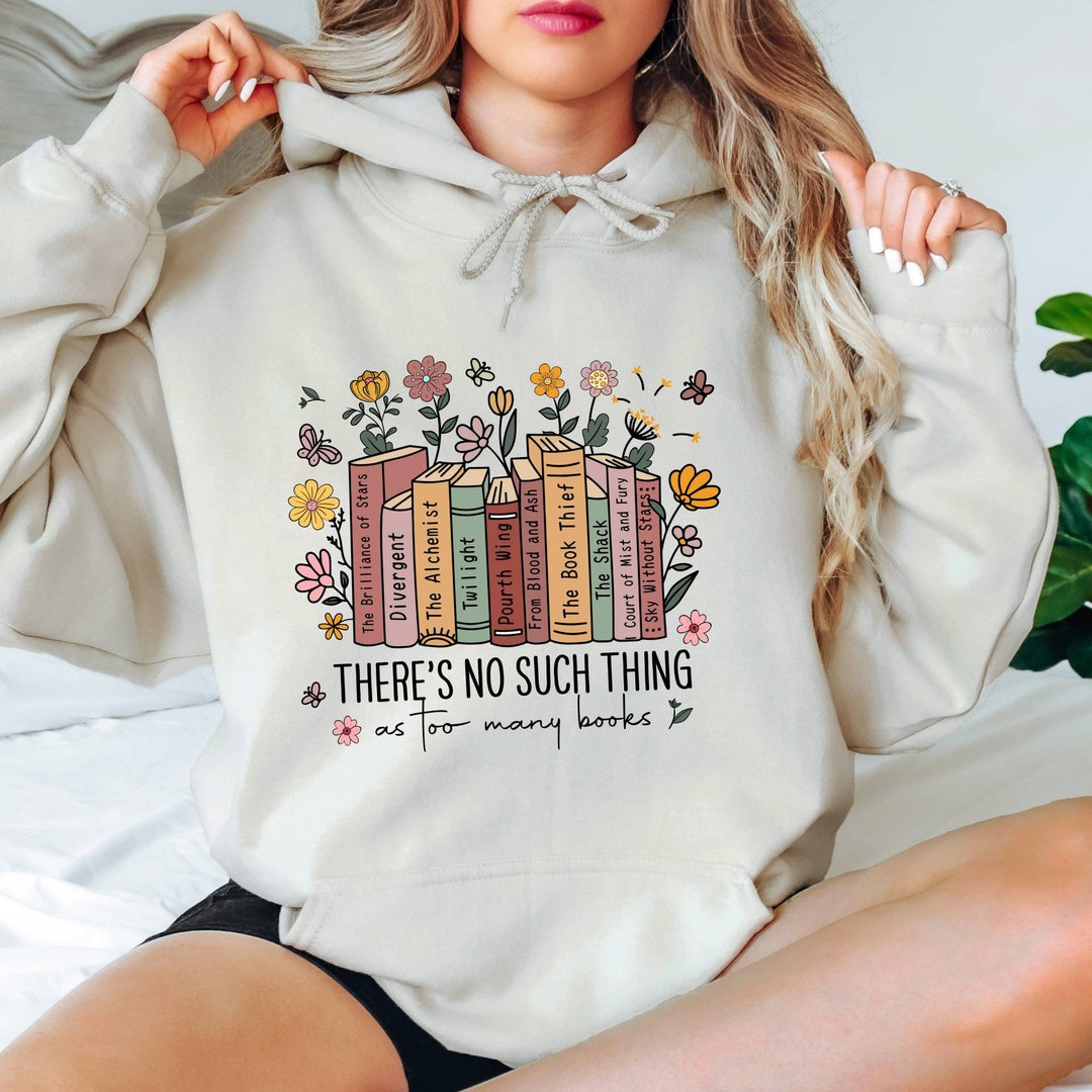 Custom Bookshelf Hoodie, Personalized Book Hoodie, Book Hoodie, Gift ...