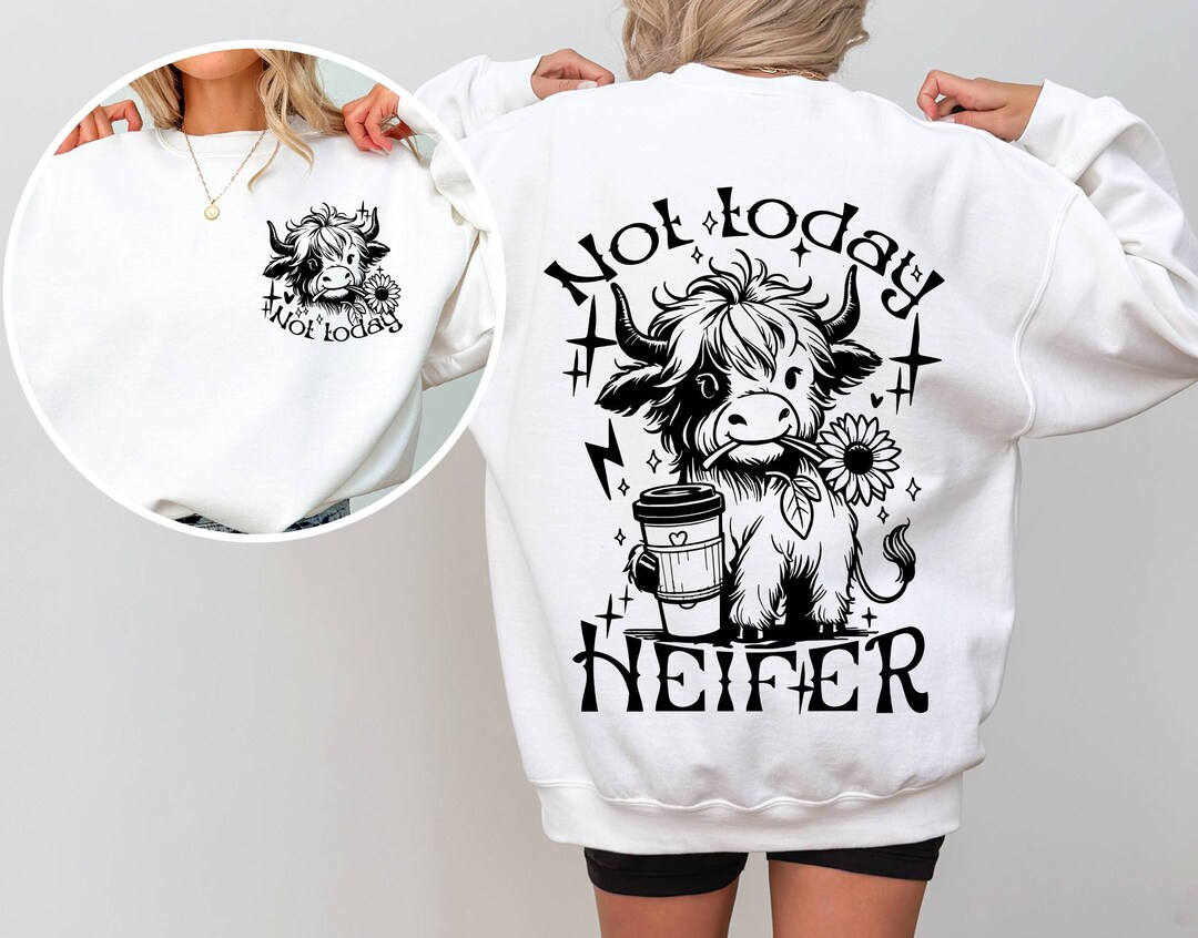 Salty Heifer Sweatshirt, Funny Sarcastic Sweatshirt, Western Cow ...
