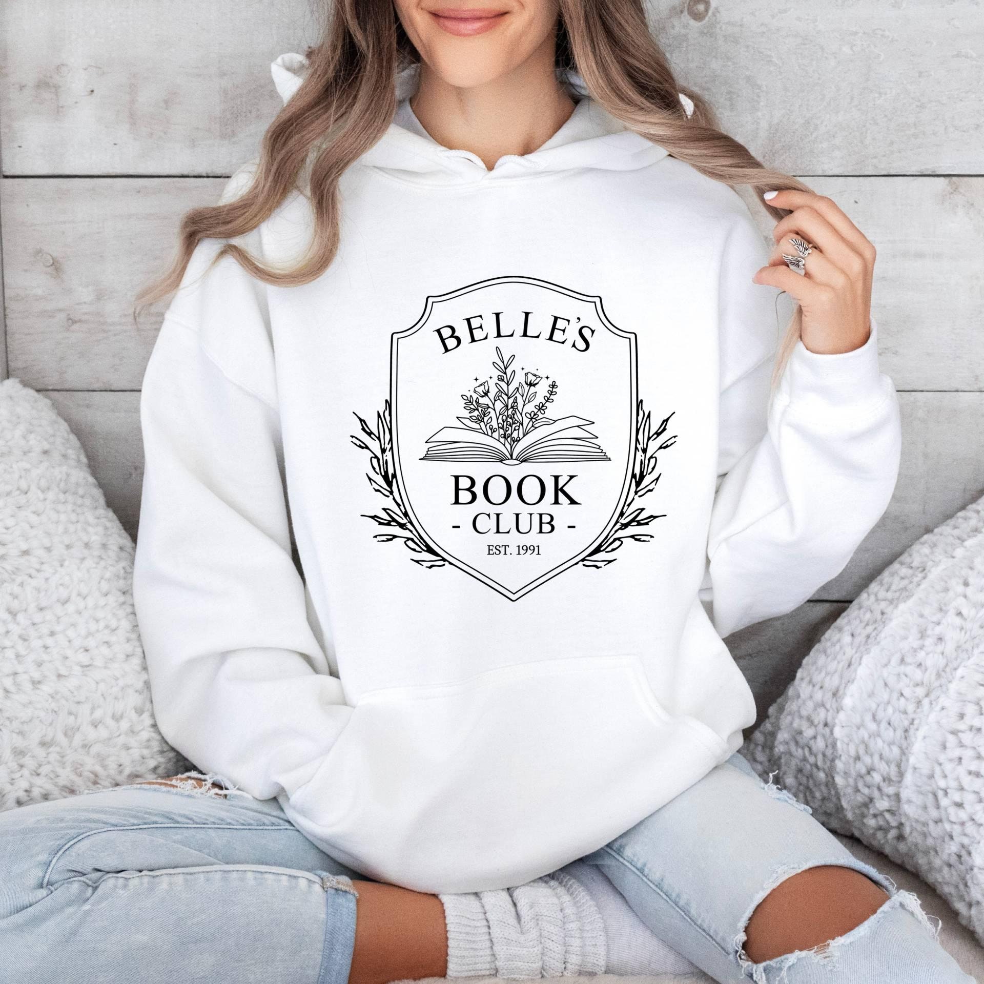 Belles Book Club Hoodie, Retro Belle Hoodie ,beauty and the Beast ...