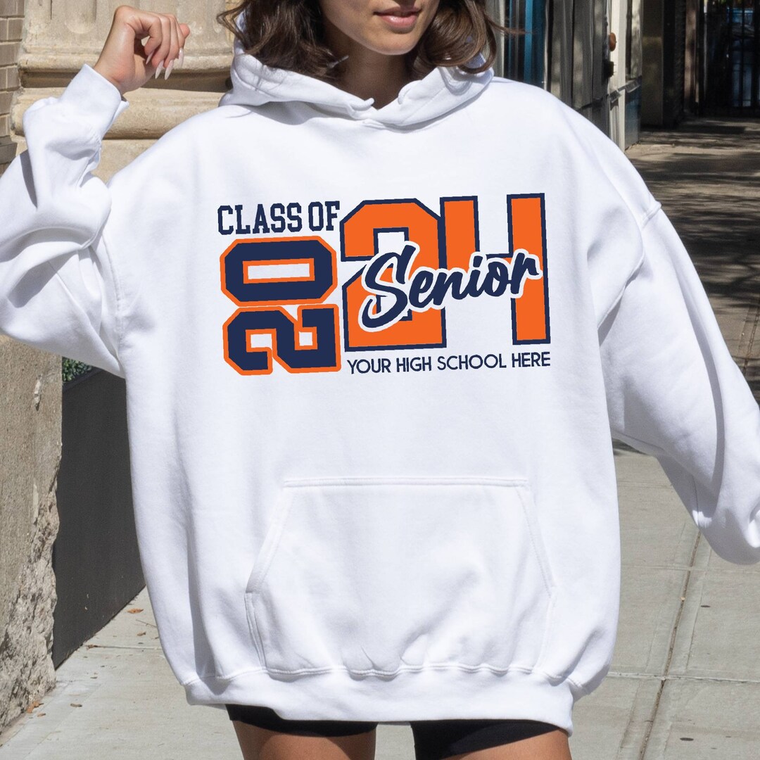 Custom Class of 2024 Senior Hoodie, Customized Name Graduation Gift ...