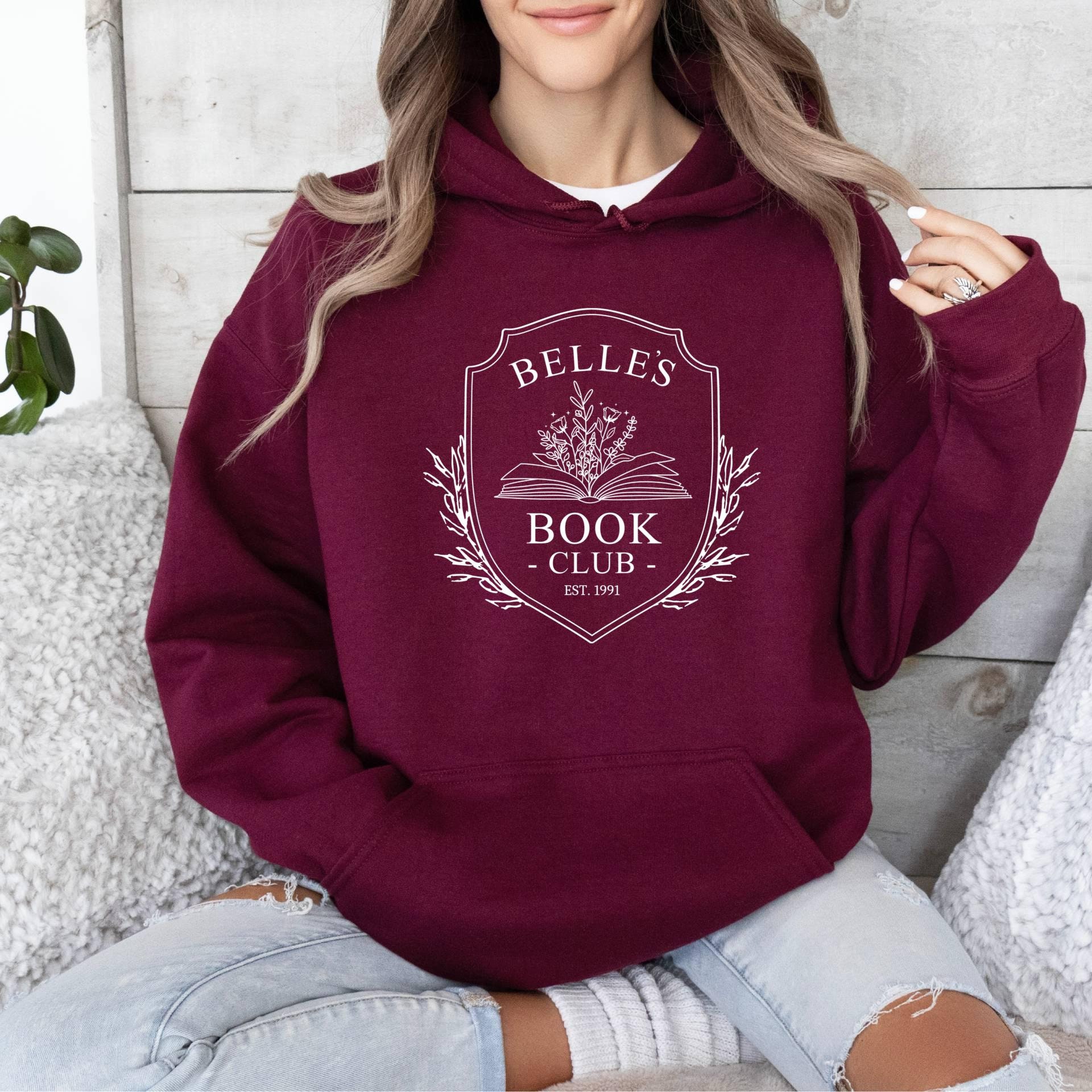 Belles Book Club Hoodie, Retro Belle Hoodie ,beauty and the Beast ...
