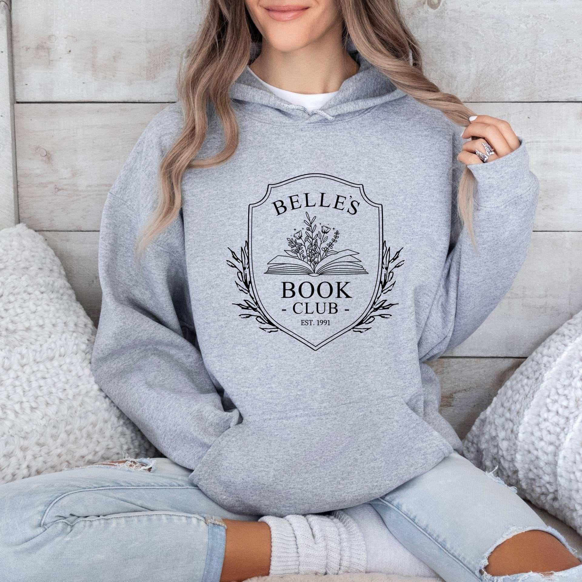 Belles Book Club Hoodie, Retro Belle Hoodie ,beauty and the Beast ...