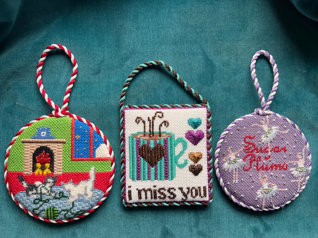 Round Shape (circle, Oval) Needlepoint Finishing Ornaments, Door ...