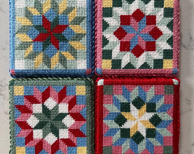 Straight Edge Shape (square, Rectangle, Triangle) Needlepoint Finishing Ornaments, Door Hangers ...