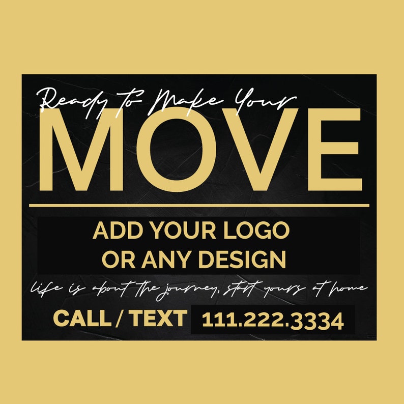 Custom Real Estate Agent Yard Sign Full Color UV Print - Etsy