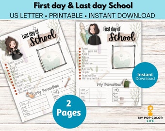Back to School Printable First Day of School Questionnaire - Etsy