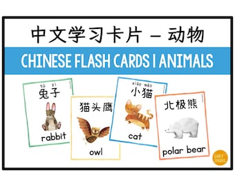 Mandarin Chinese First Words Flashcards School Flash Cards With English ...