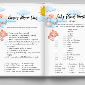 Custom Baby Shower Party Game Packet, ~ Any Theme Baby Shower Games ...