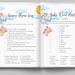 Custom Baby Shower Party Game Packet, ~ Any Theme Baby Shower Games ...