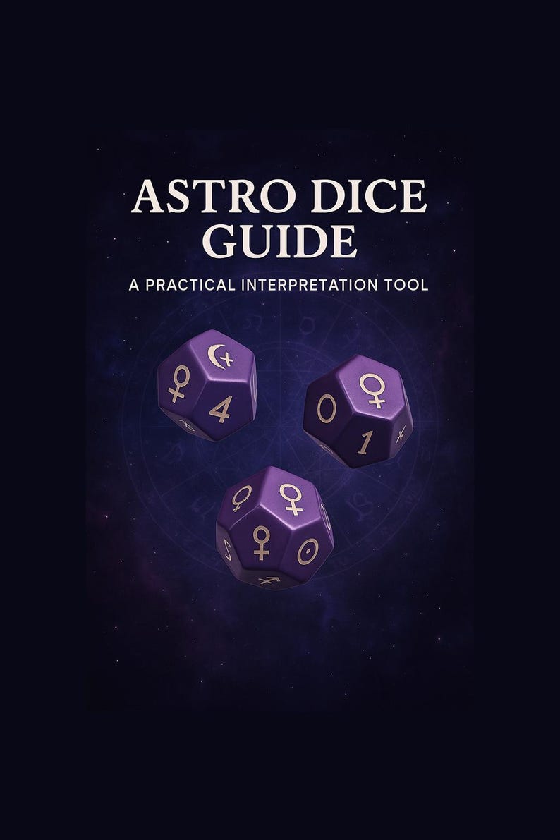 Astro Dice Cheat Sheet – Printable PDF for Astrology & Divination With ...