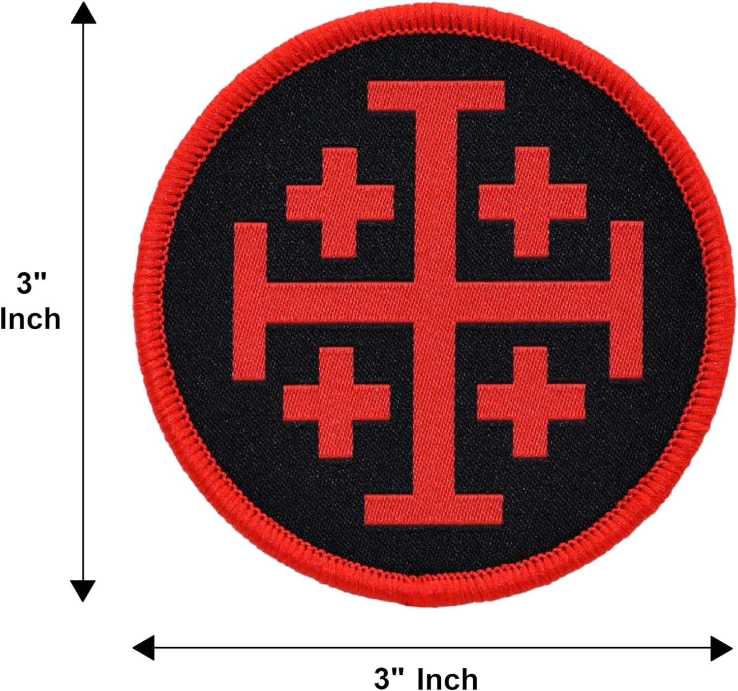 Jerusalem Cross Knights Templar Flags “crusaders Cross” Military Tactical Patch Set (2-pack) - Etsy