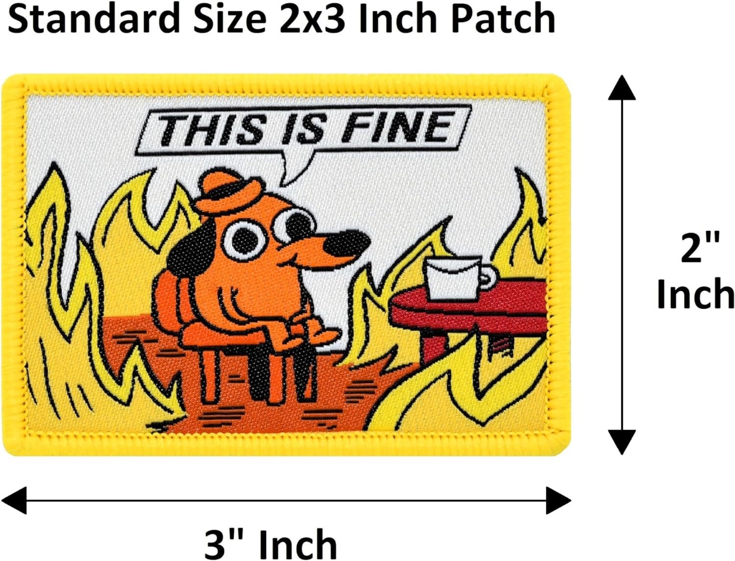 This is Fine Funny Morale Applique Patch 2-pack Set - Etsy