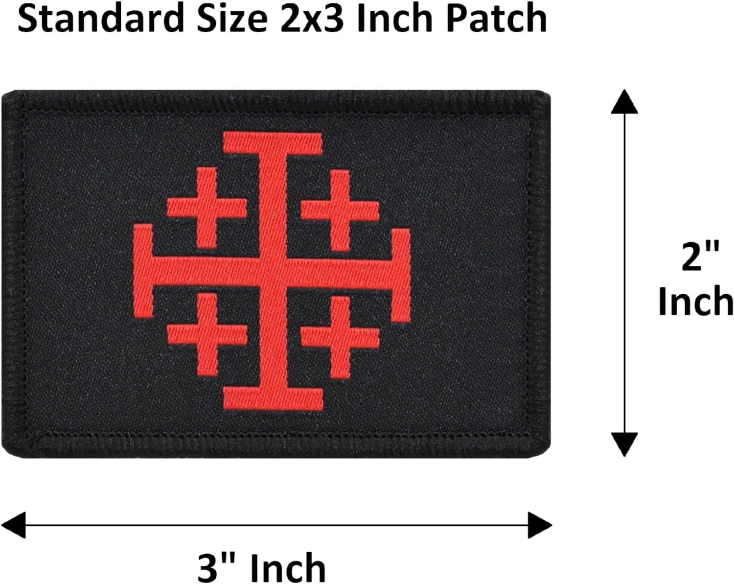 Jerusalem Cross Knights Templar Flags “crusaders Cross” Military Tactical Patch Set (2-pack) - Etsy