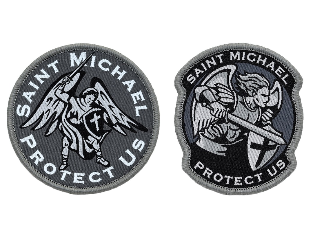 Saint Michael “protect Us” Military Tactical Patch Set (2-pack) - Etsy