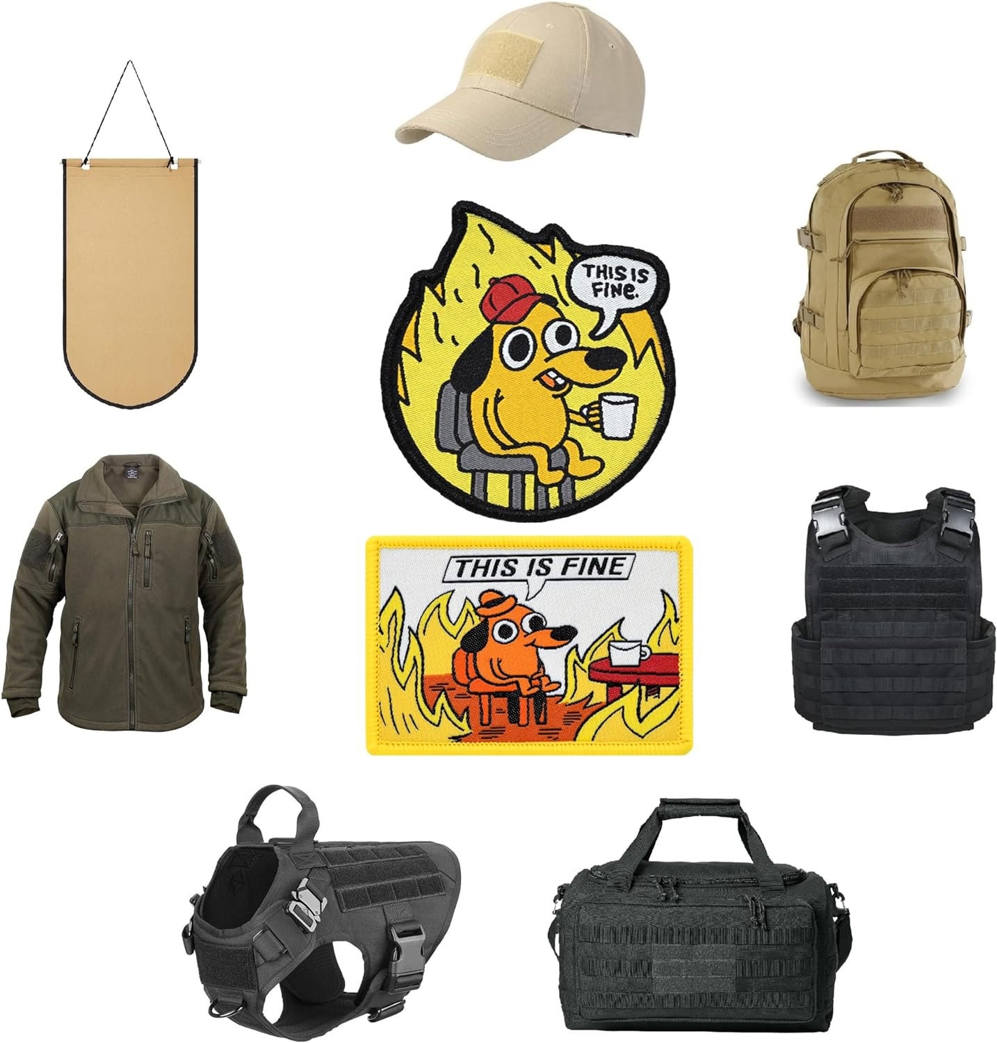 This is Fine Funny Morale Applique Patch 2-pack Set - Etsy