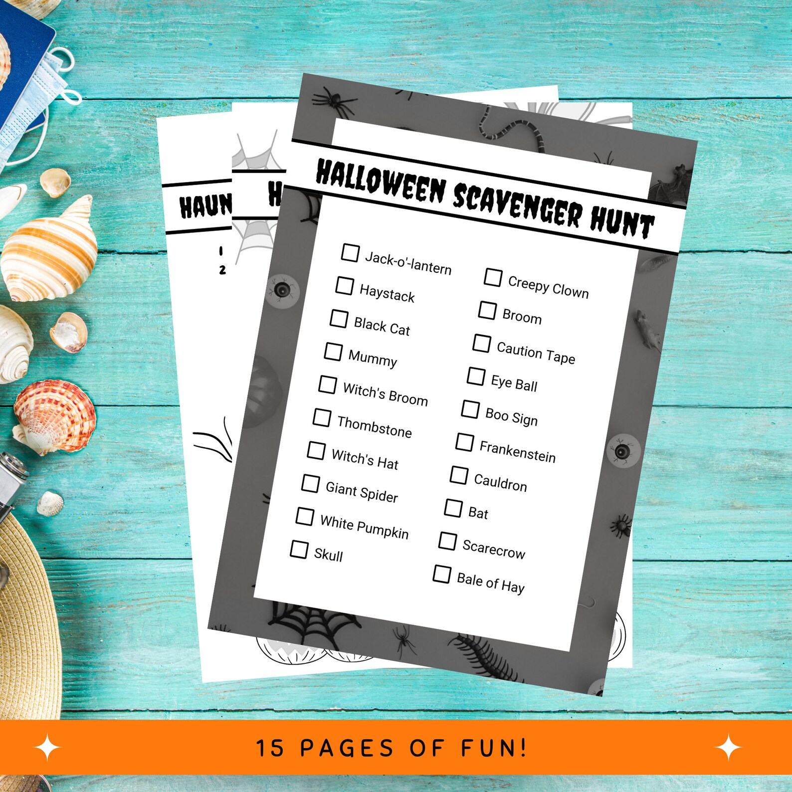 Printable Kids Halloween Activity Pack, Printable Halloween Activity ...