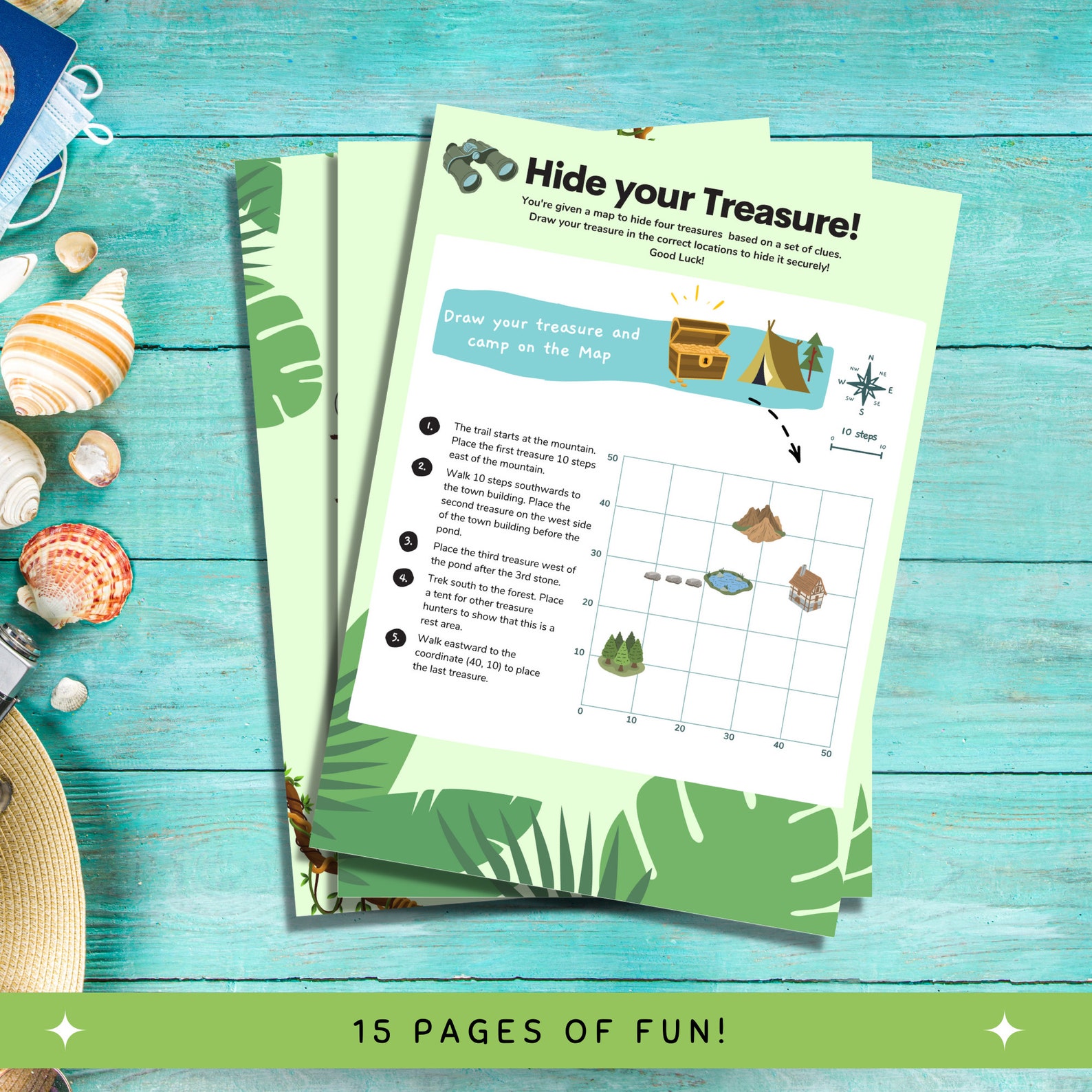 Printable Kids Adventure Activity Pack, Printable Summer Activity ...