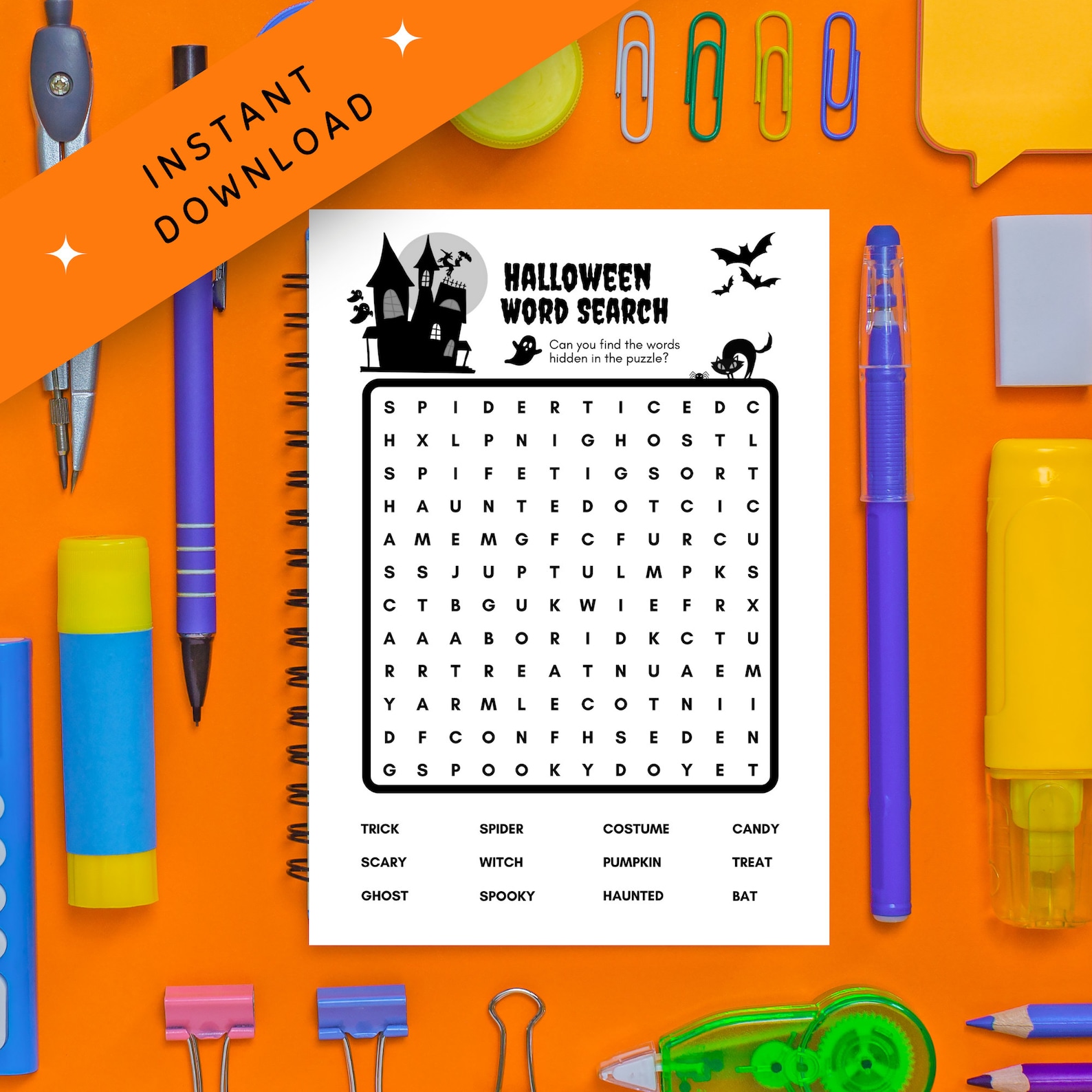 Printable Kids Halloween Activity Pack Printable Halloween - Etsy