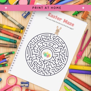 Easter Activity Pack: Kids Games, Coloring Pages, Maze (digital ...