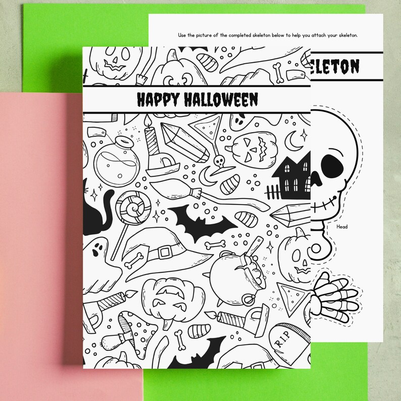 Printable Kids Halloween Activity Pack, Printable Halloween Activity ...