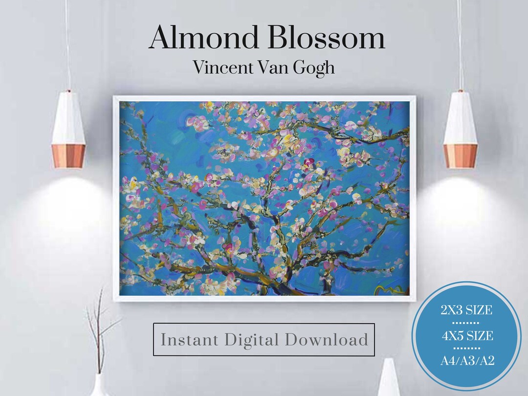 Almond Blossom by Vincent Van Gogh Printable Art Print, High Resolution ...