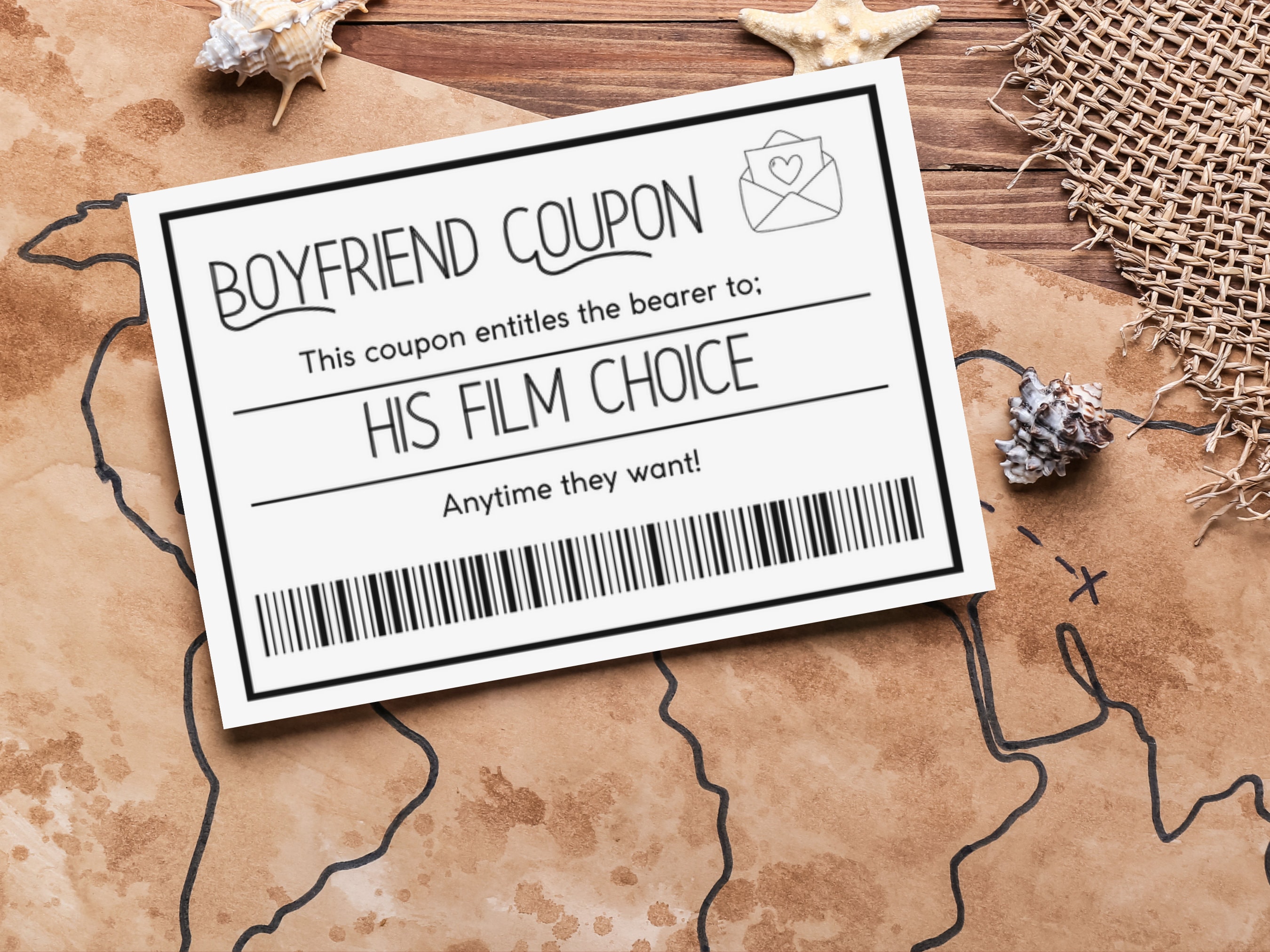 Boyfriend Coupon Book, Vouchers for Boyfriend, Printable Vouchers, Gift ...