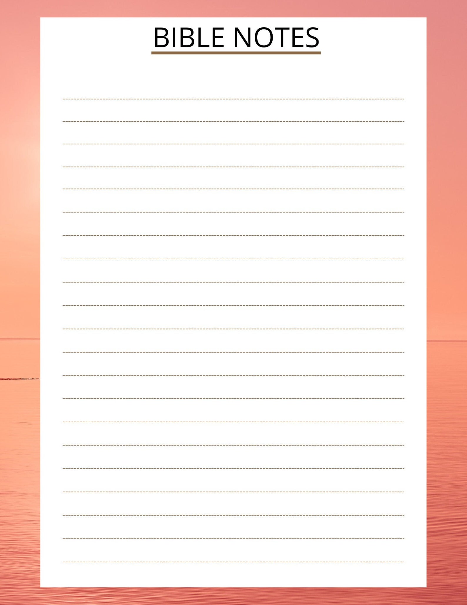 Bible Notes Bible Notes Digital Download - Etsy