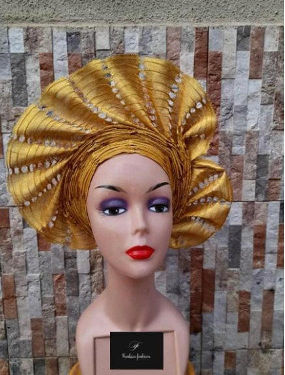 Nigerian Auto Gele Pre-styled Auto Gele - Etsy