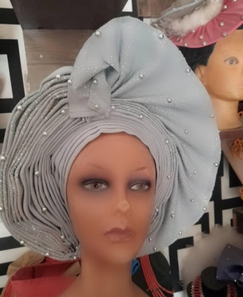Nigerian Auto Gele - African Gele , Pre-styled Auto Gele - Etsy