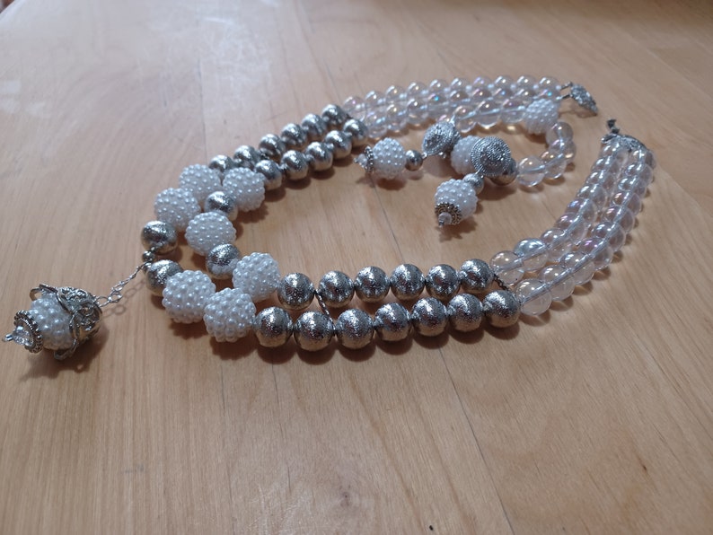 Two Strand Two-toned Beads Jewelry Set - Etsy