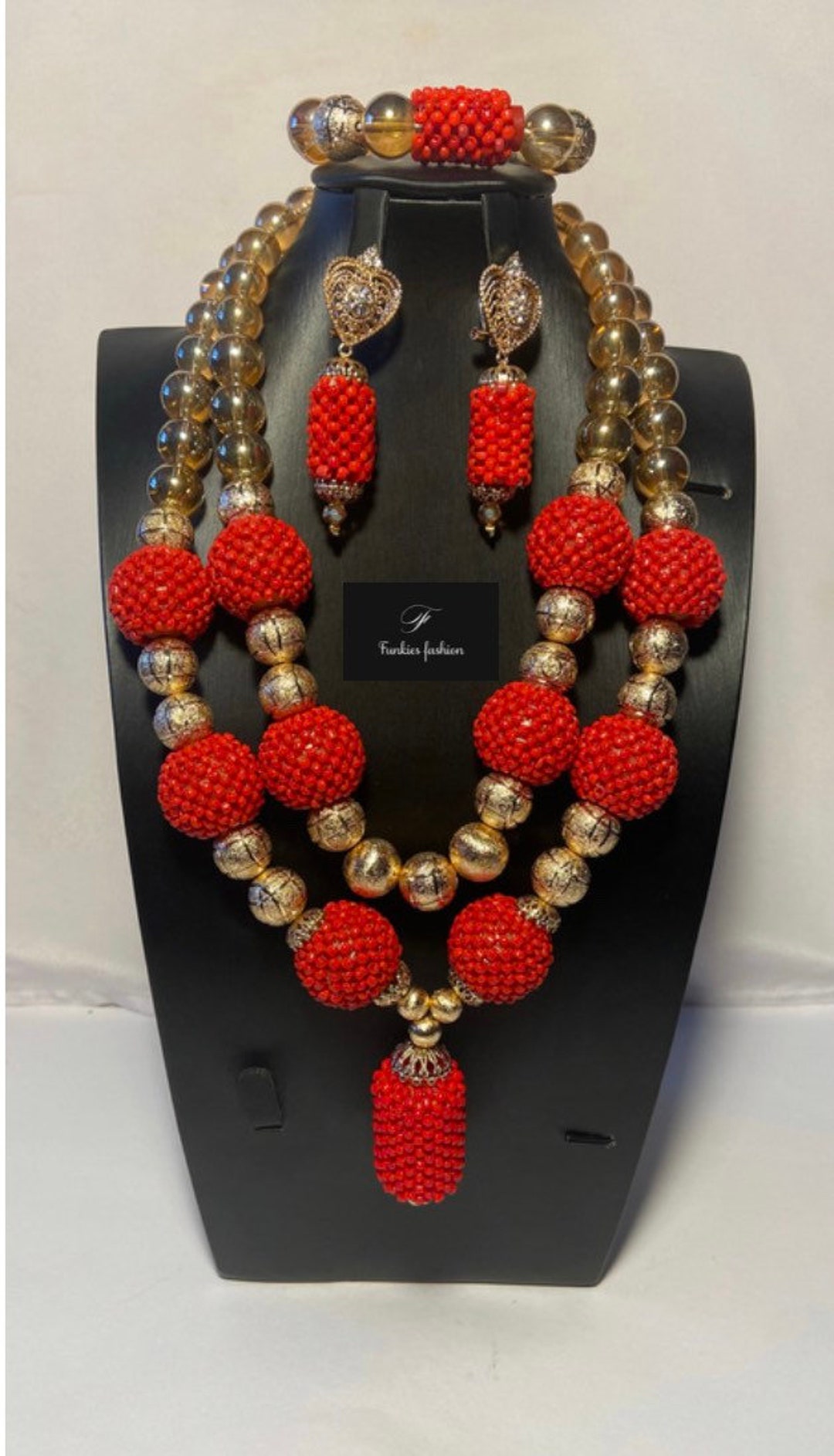 Nigerian Seed Beads - Two Tiered Beads African Nigerian Beads (bridal ...