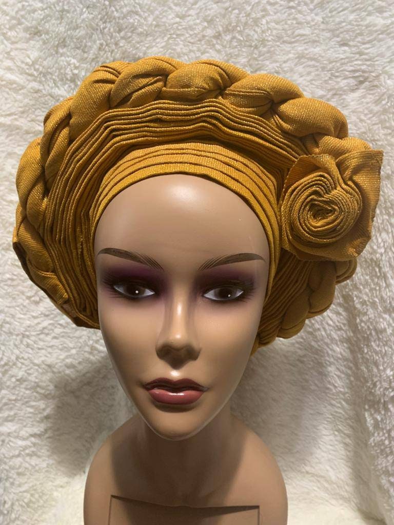 Nigerian Auto Gele - African Gele , Pre-styled Auto Gele - Etsy