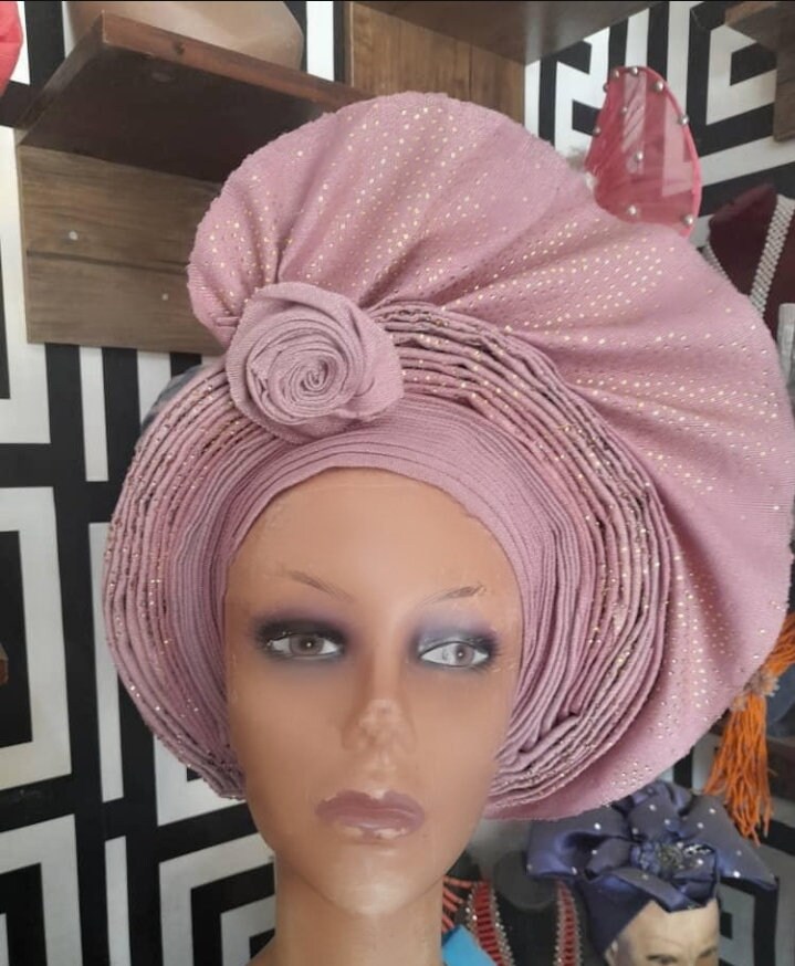 Nigerian Auto Gele - African Gele , Pre-styled Auto Gele - Etsy
