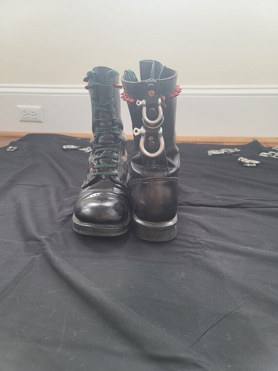 Punk Rock Boots custom - Etsy