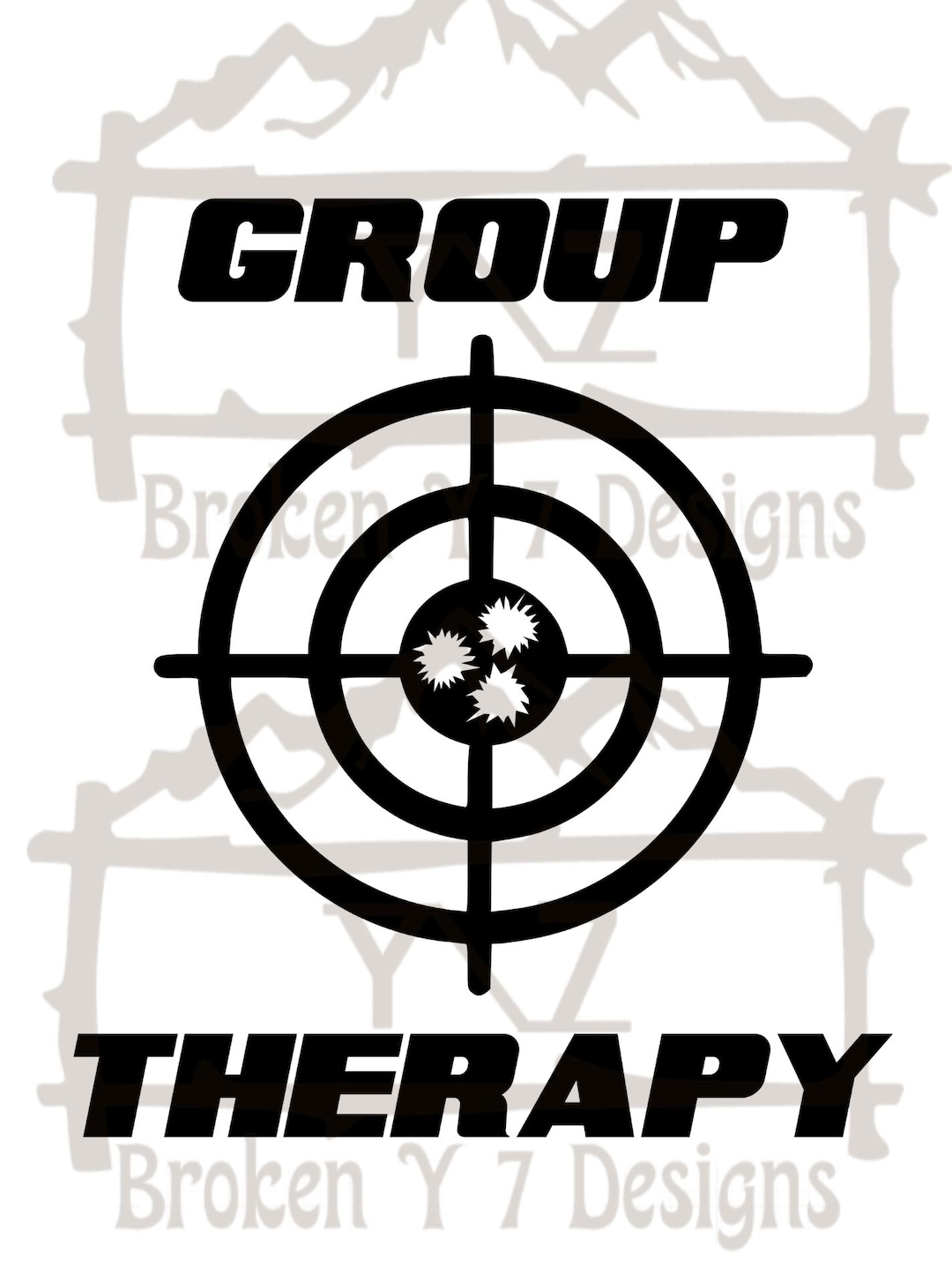 Group Therapy, Shooting, Target, Funny - Etsy