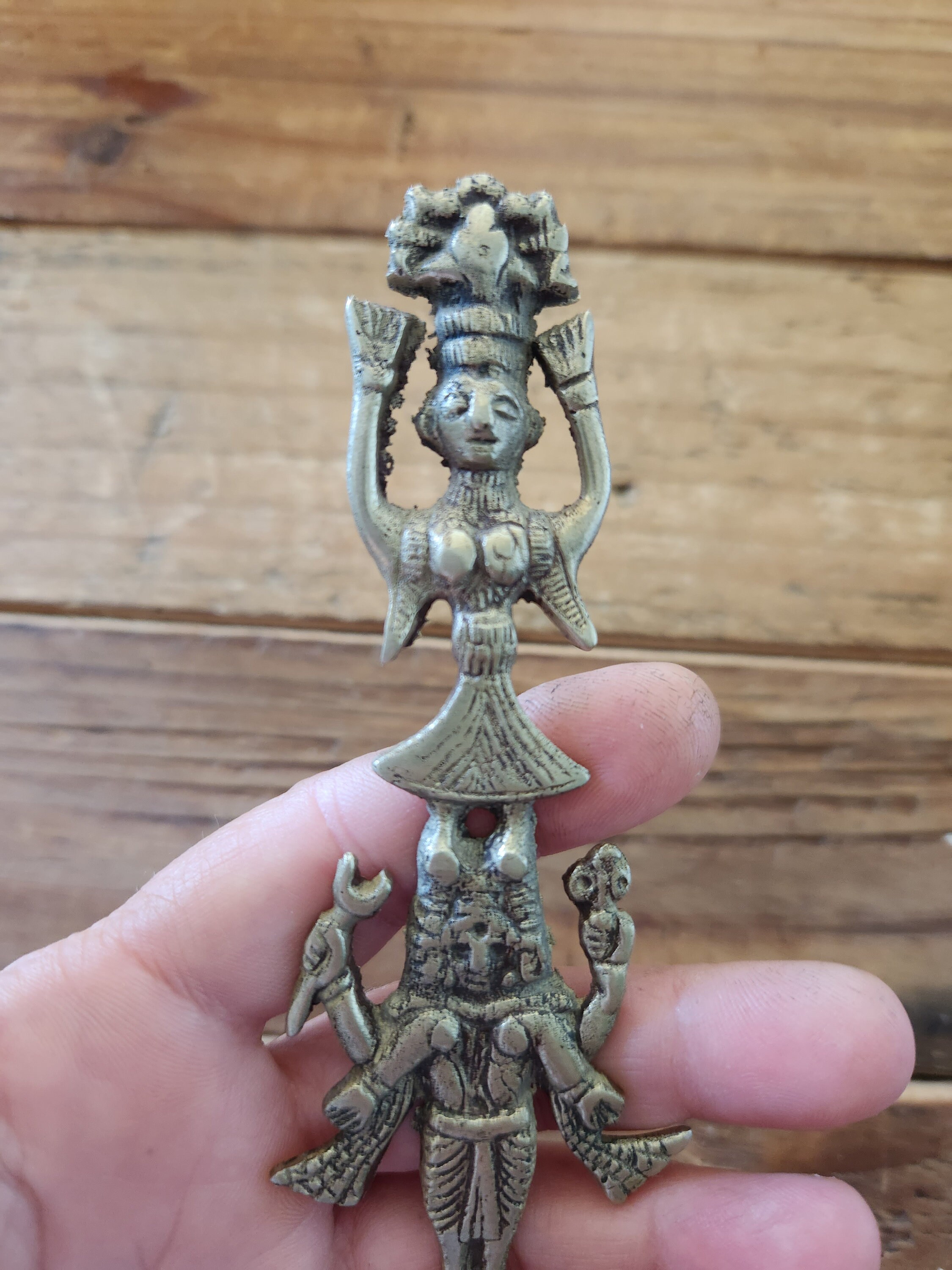 Vintage Hindu Holy Water Ritual Krishna Goddess Brass Spoon - Etsy