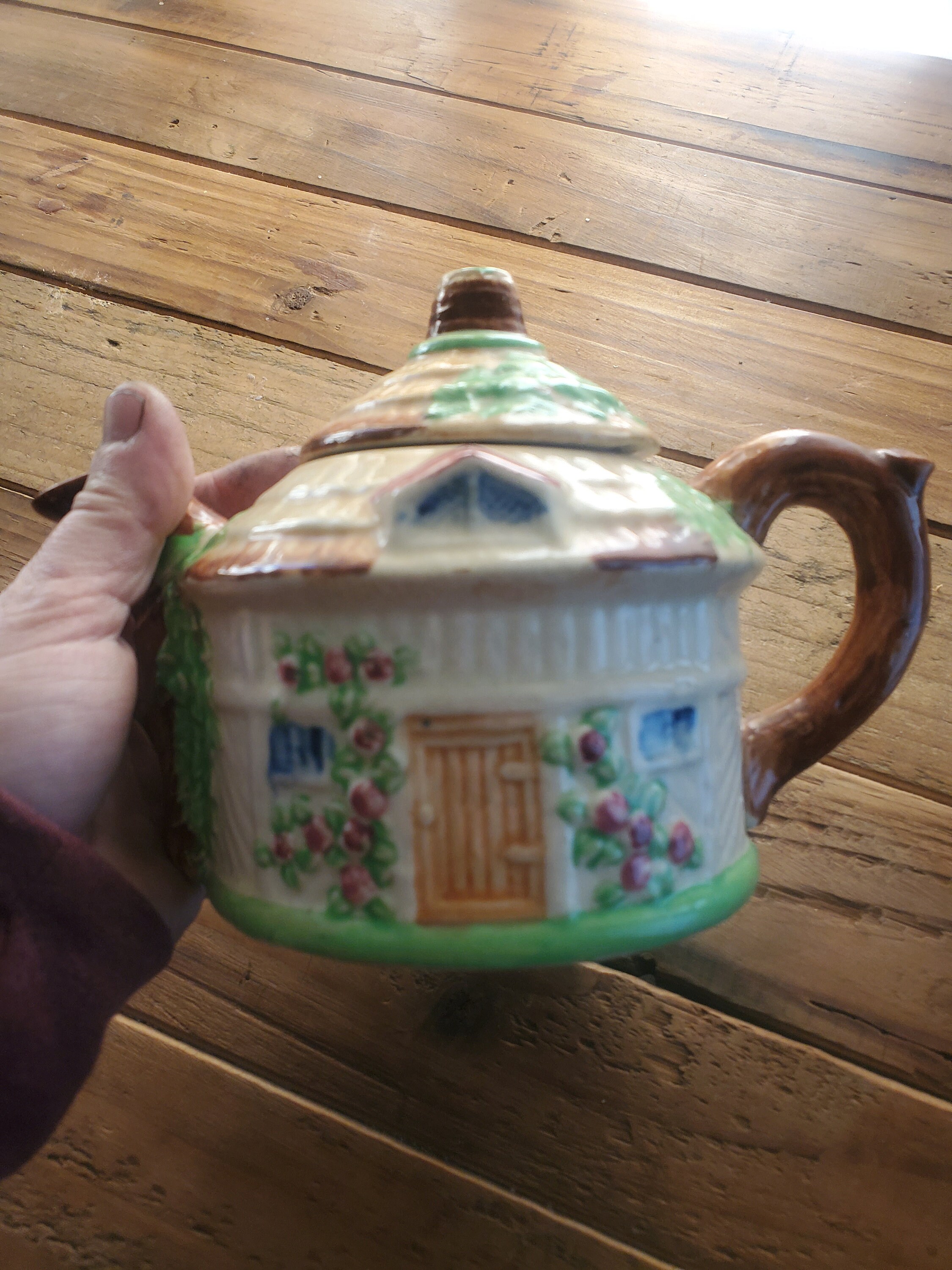 Vintage Cottage Shaped Home Ceramic Teapot Japan - Etsy