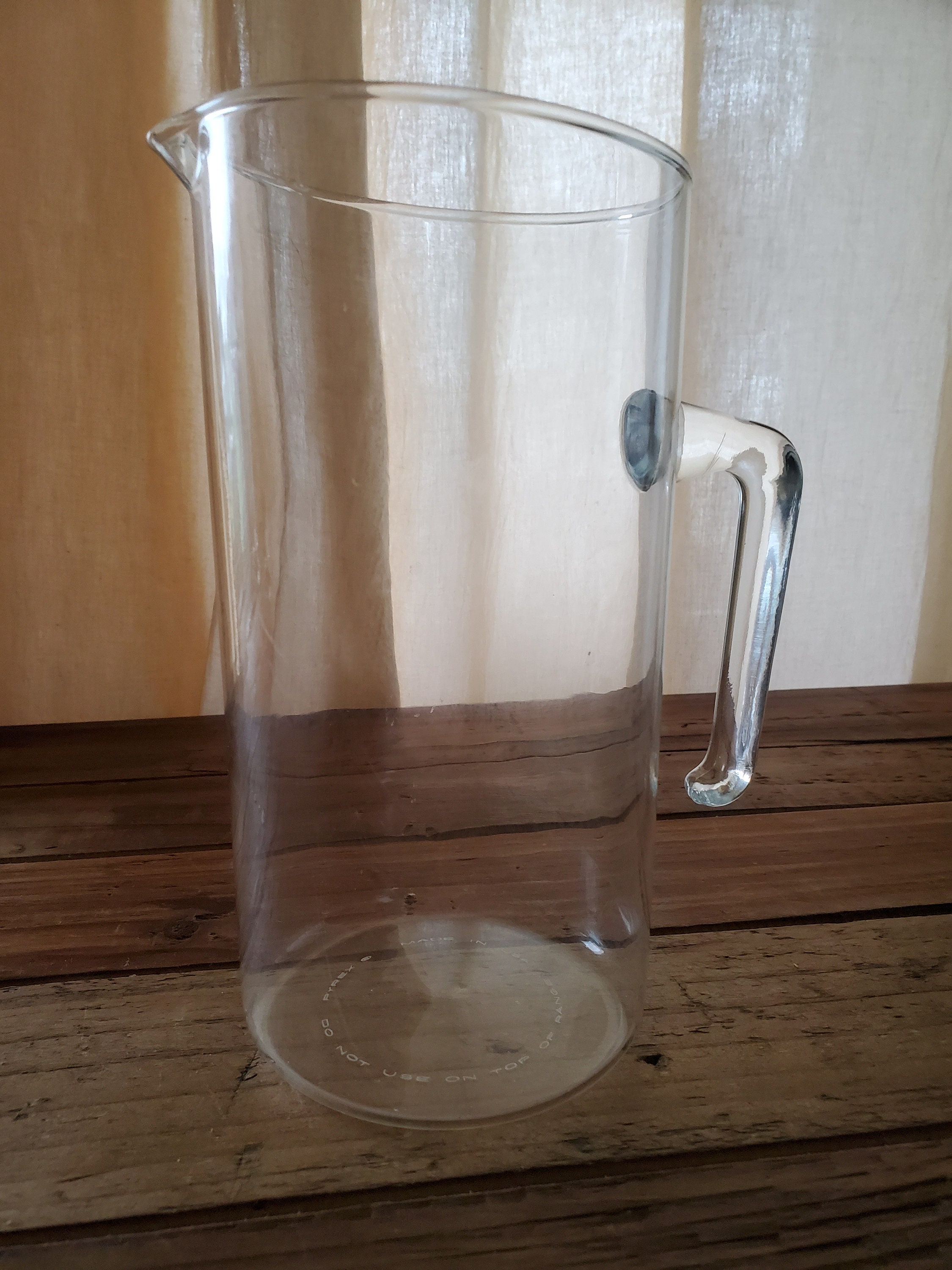Vintage Mid Century Modern Clear Glass Pyrex Pitcher - Etsy