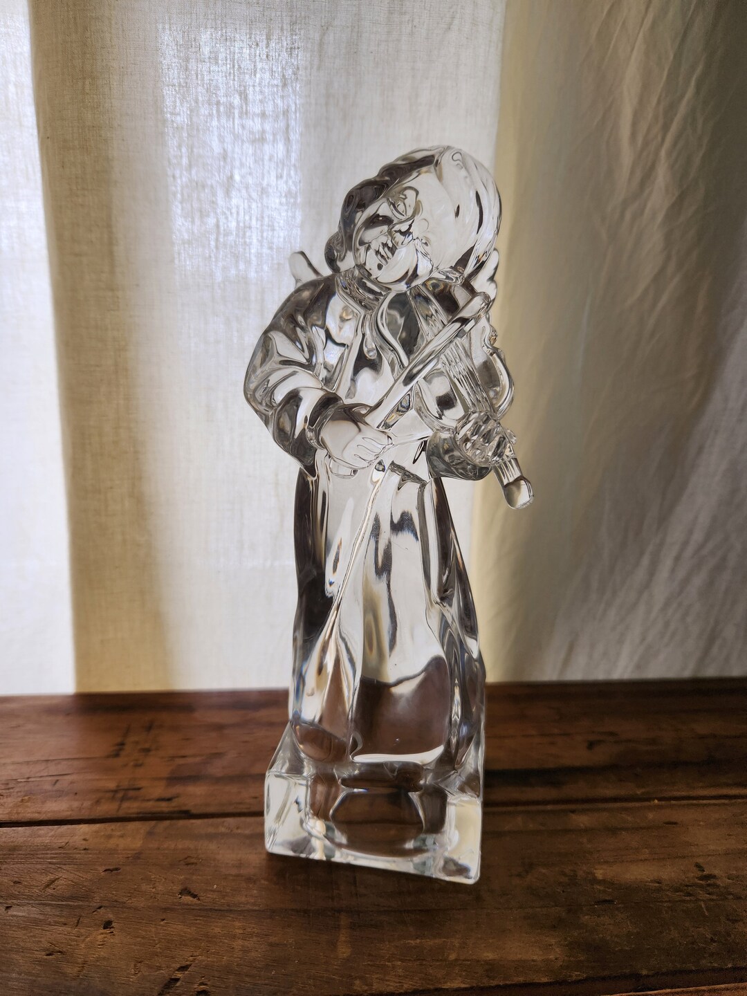 Vintage Christmas Decor Mikasa Crystal Herald Angelic Collection With ...