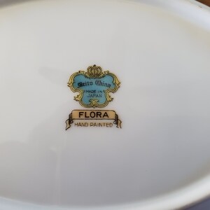 Vintage Meito China Japanese Floral Gold Trimmed Oval Porcelain Serving ...