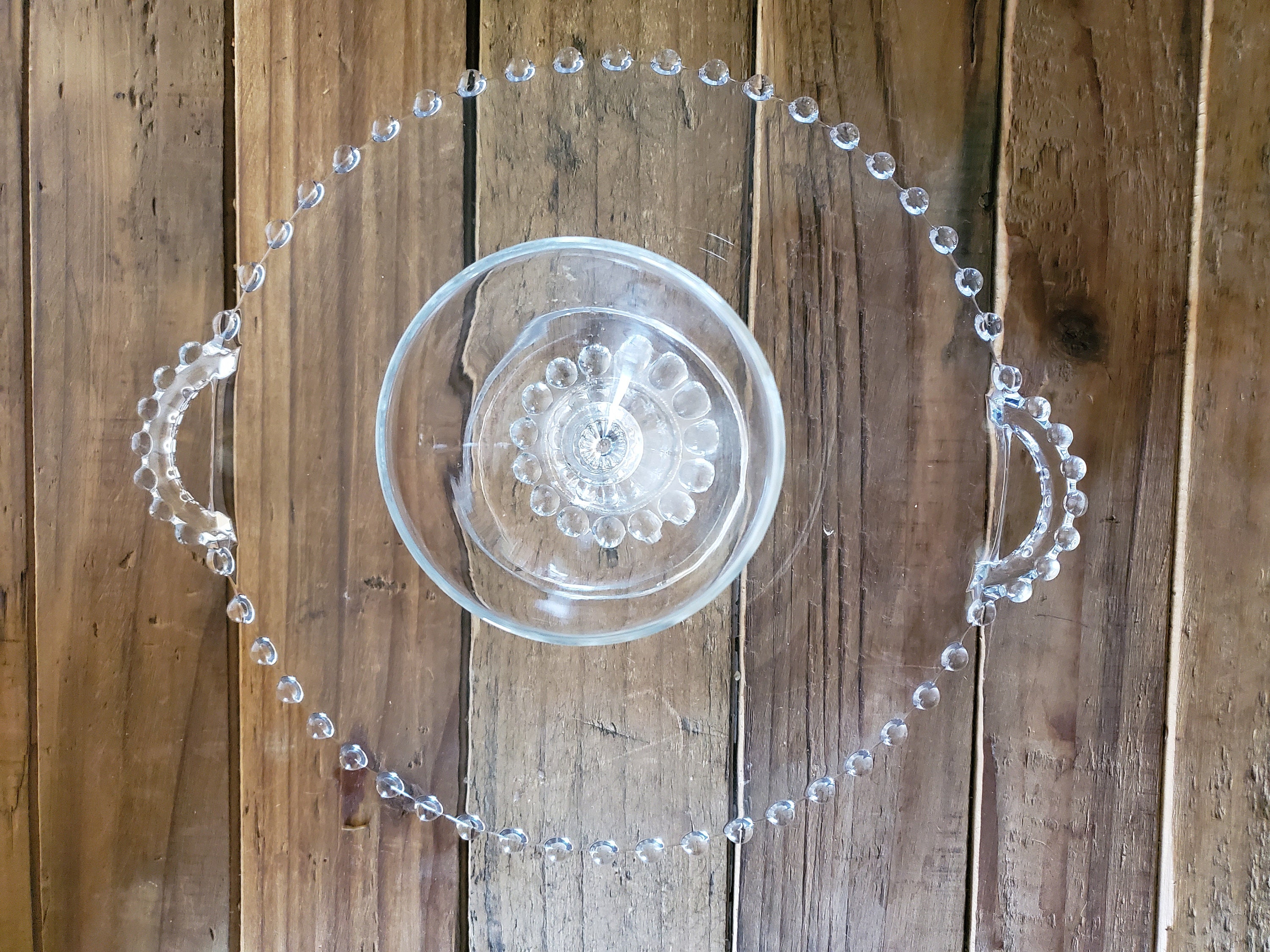 Vintage Clear Imperial Glass Ohio Candlewick Serving Plate & - Etsy