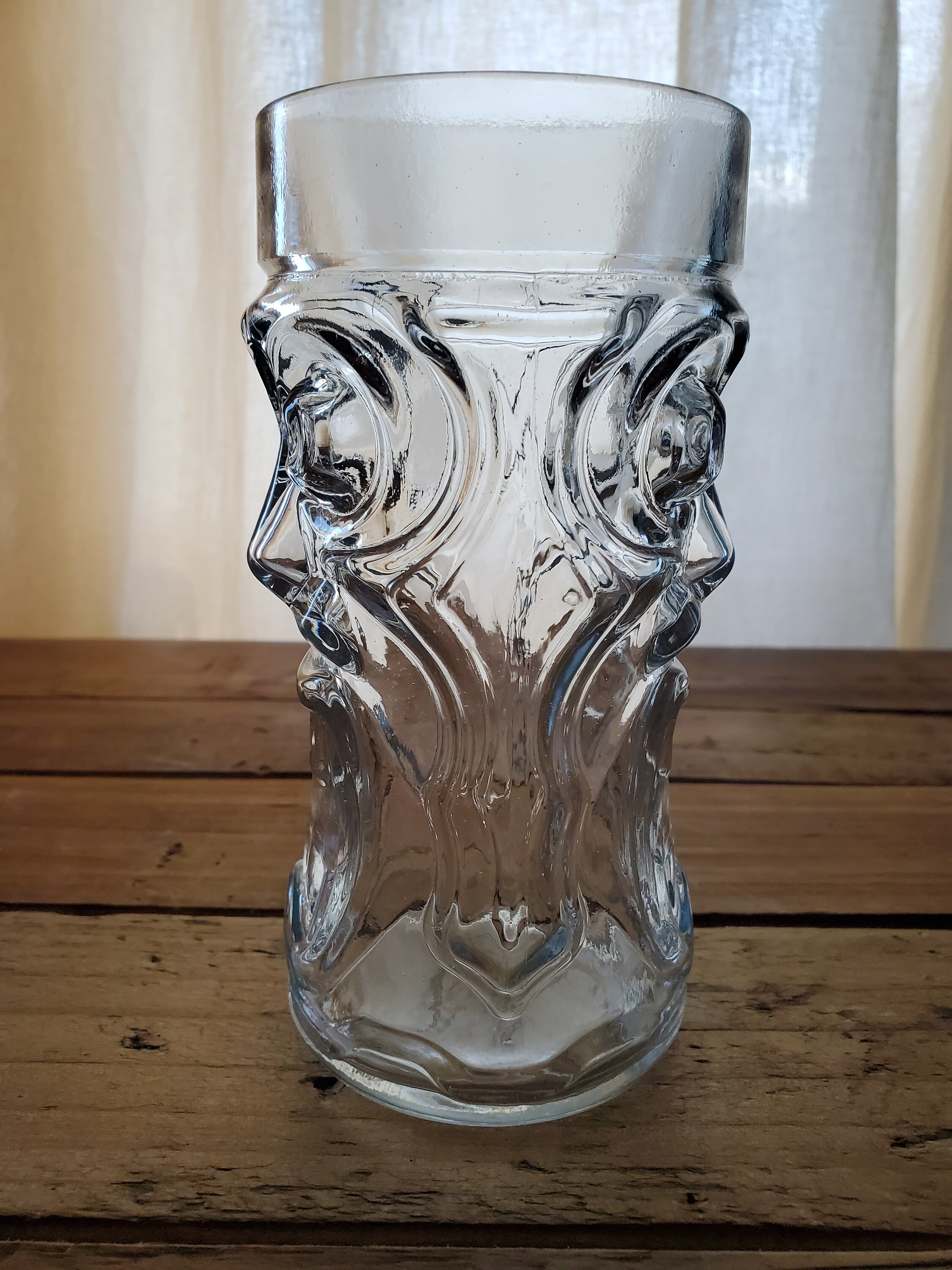 Vintage Anchor Hocking Screaming Tiki Beer Pint Glass - Etsy