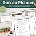 Kids Garden Planner, Vegetable Garden Journal for Families, Printable ...