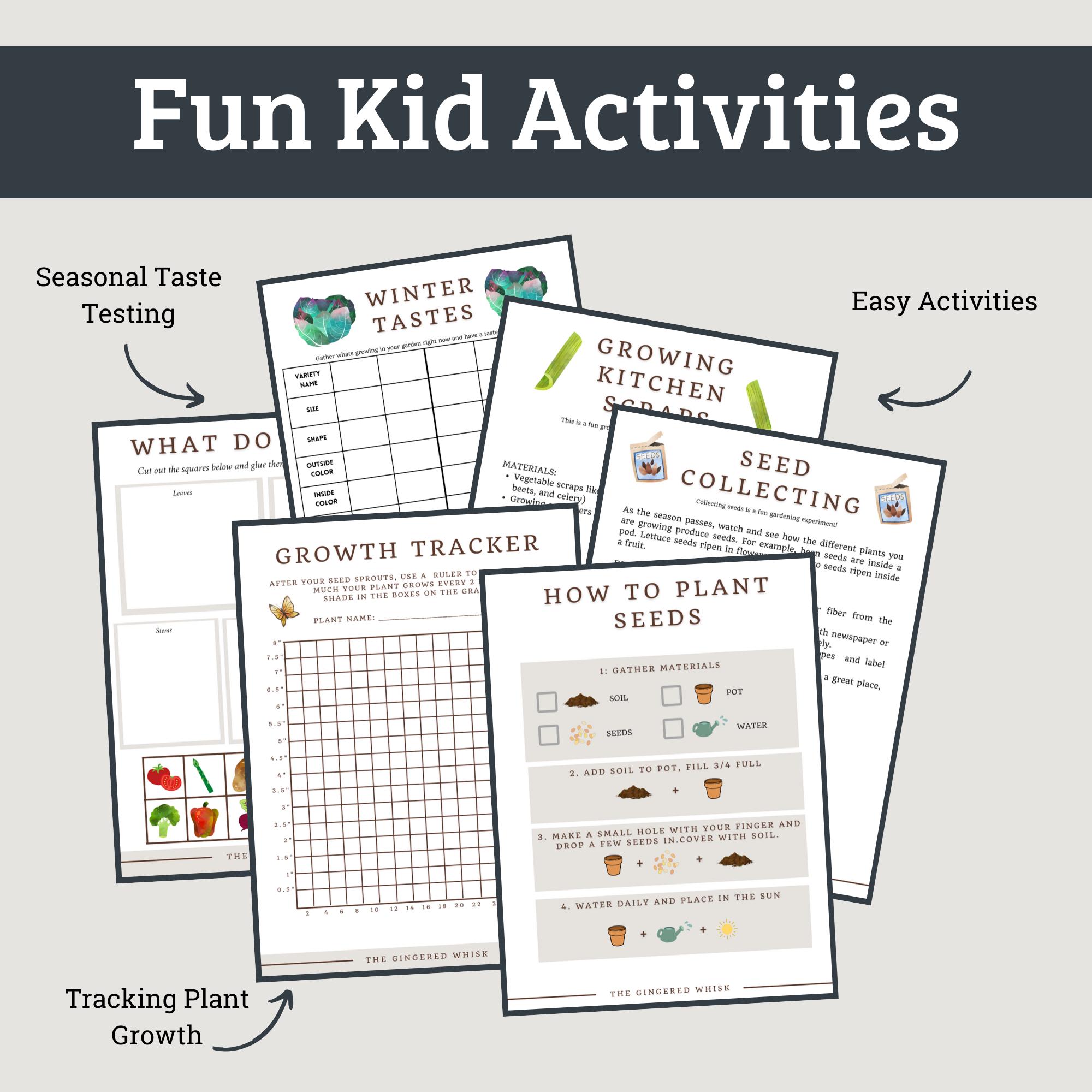Ultimate Family Vegetable Garden Learning Pack - Seasonal Planner ...