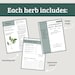 Kids Guide to Herbs Learning Activity, Kids Kitchen Homeschool ...