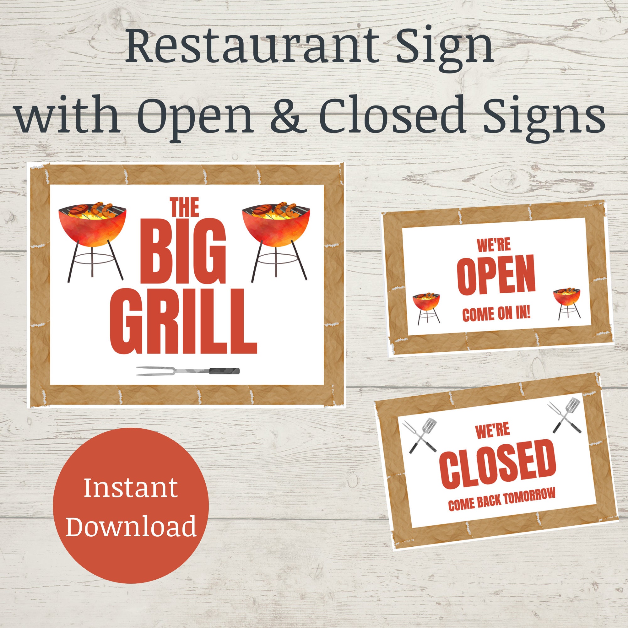 Dramatic Play BBQ Restaurant, Pretend Play Printable Menu, Kindergarten ...