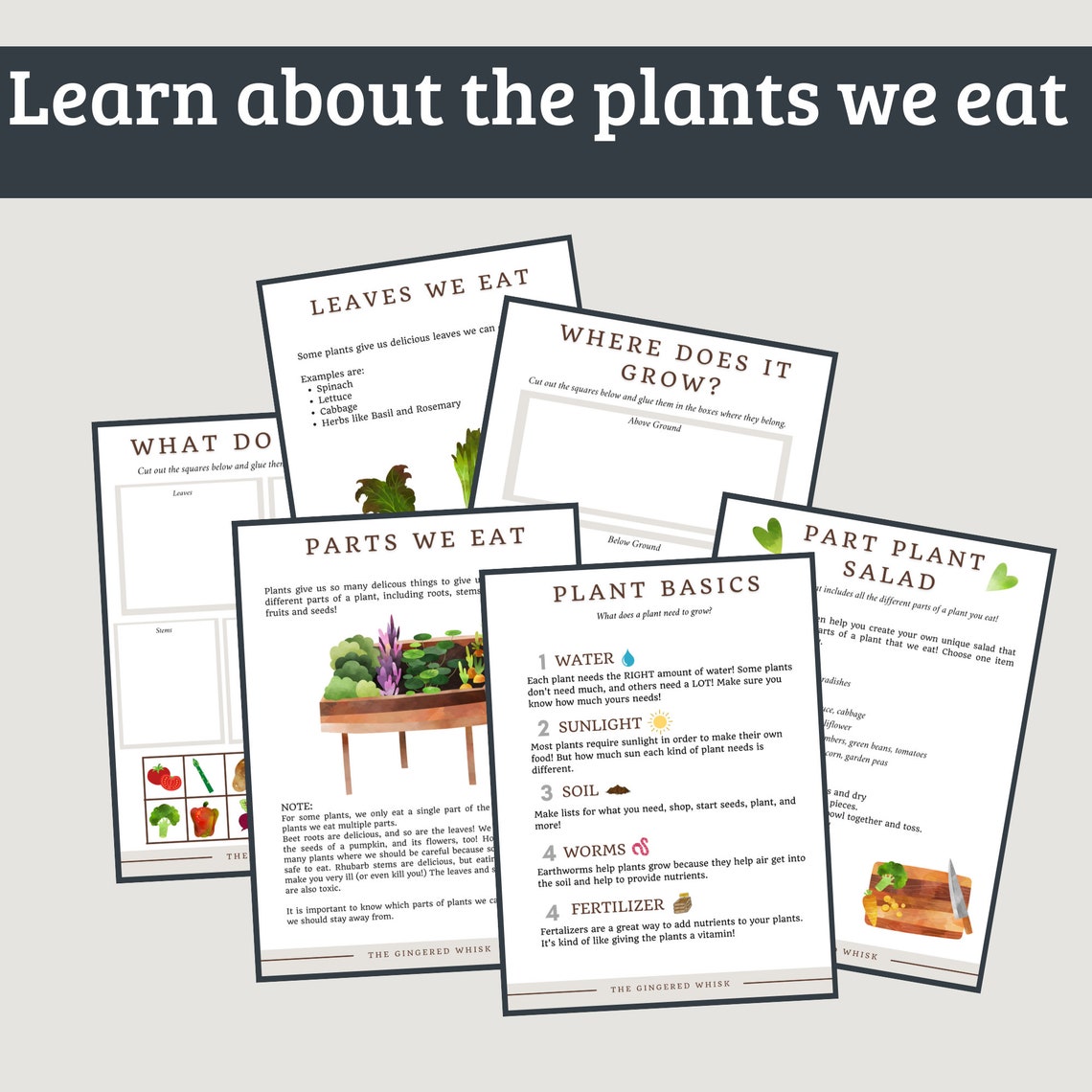 Kids Garden Planner, Vegetable Garden Journal for Families, Printable ...