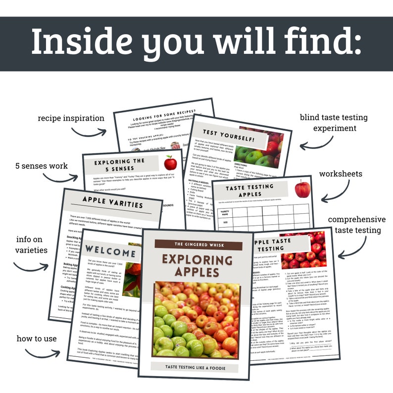 Apple Taste Testing Worksheet, Homeschool Printable, Foodie Experiments ...