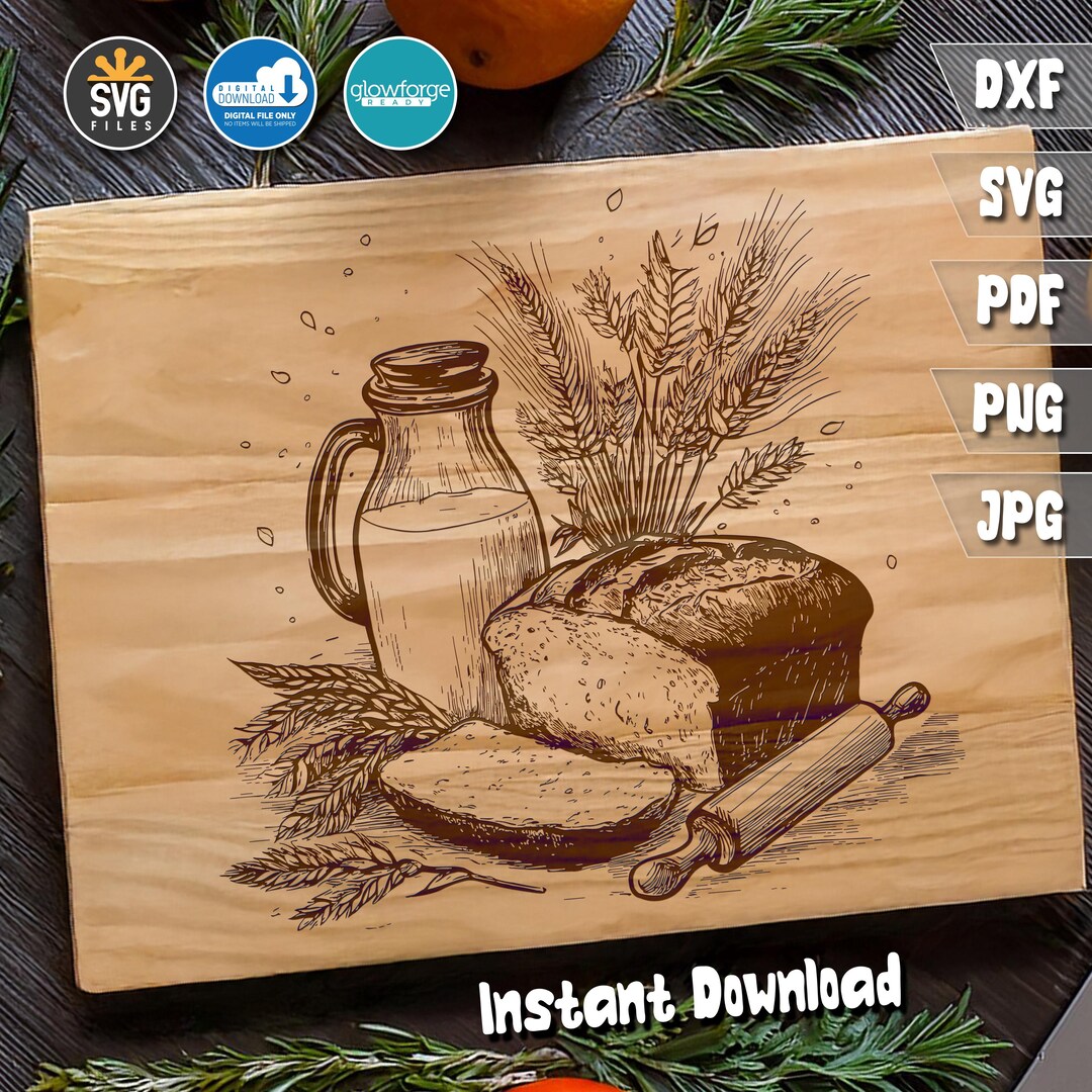 Bread Oven SVG File, Unique Kitchen Decor, DIY Project and Engraving ...